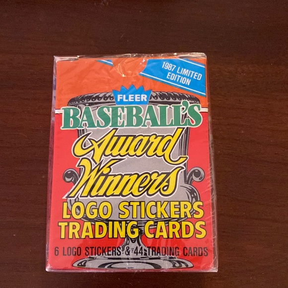 MLB | Other | 987 Fleer Award Winners 44 Card Set Still In Factory ...
